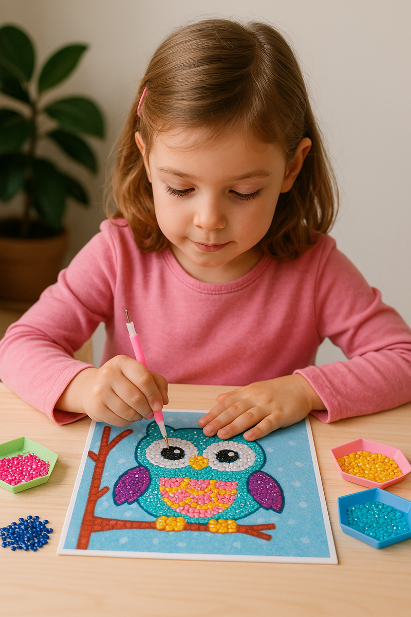 Le Diamond Painting est-il adapté aux enfants ? Découvrez les bienfaits et précautions à prendre ...