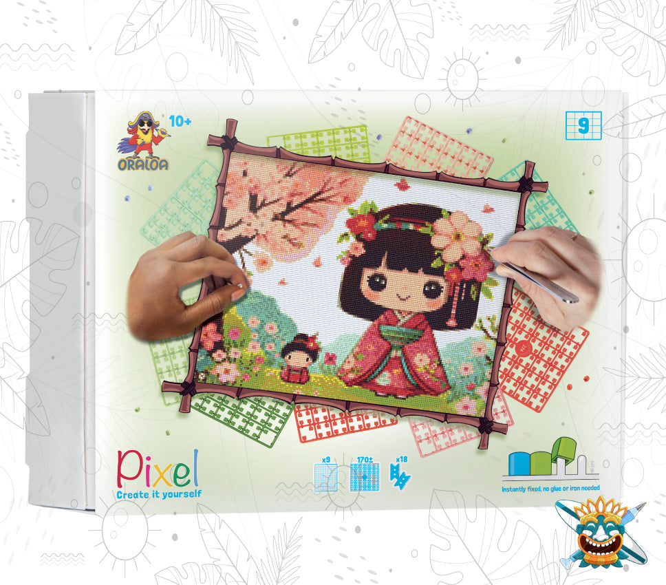 Pixel Hobby Kokeshi - By Oraloa Design at Oraloa