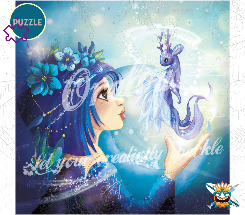 1000-piece puzzle: Magical Spirit - The Call of the Light Spirit – Oraloa