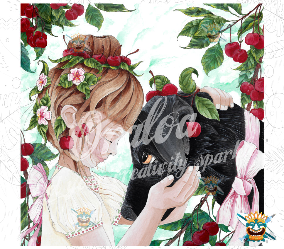 Mayok and Marley in Diamond Painting - By Anaïs Verdier at Oraloa