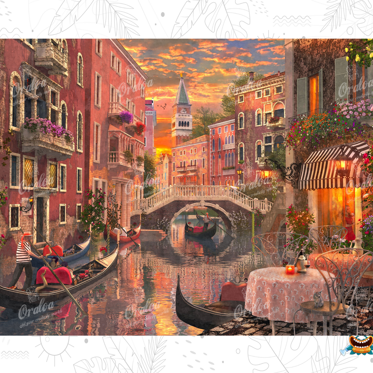Diamond painting Venice Evening Sunset by Dominic Davison at Oraloa