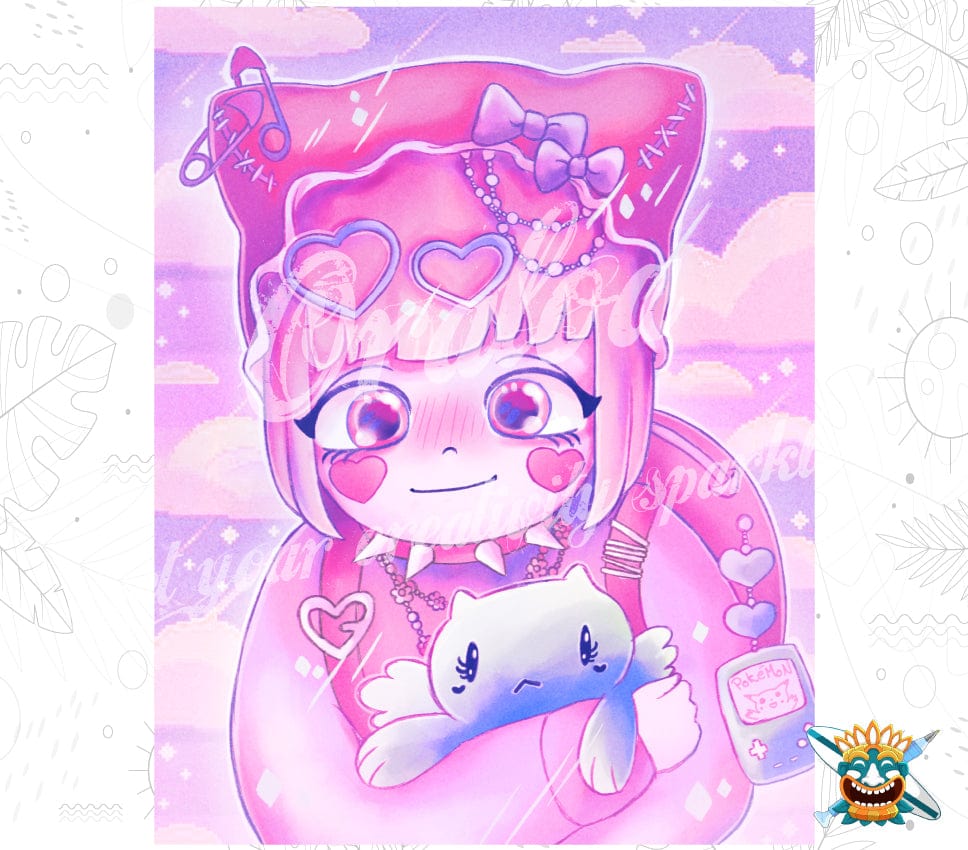 Plushie in Diamond Painting - By CuteSpike Z at Oraloa